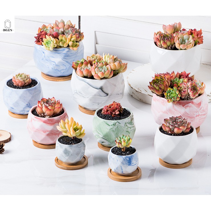 CLEARANCE ****Marble series Colorful Nordic Multi-Faceted Spherical ...