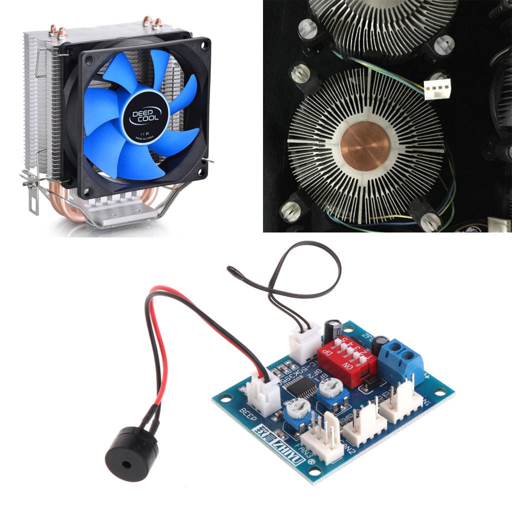 12V CPU Fan Temperature Control PWM Speed Controller Module Alarm Sensor | Shopee Malaysia