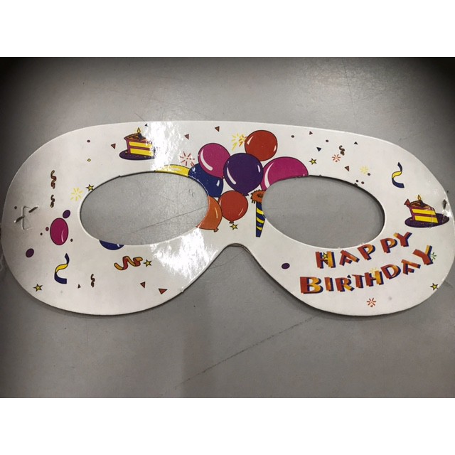 [CLEARANCE] Birthday Party Mask Polkadot / Topeng Birthday Kanak-kanak ...