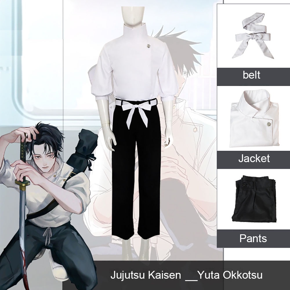 Anime Jujutsu Kaisen Yuta Okkotsu Cosplay Suit Costume Halloween Party ...
