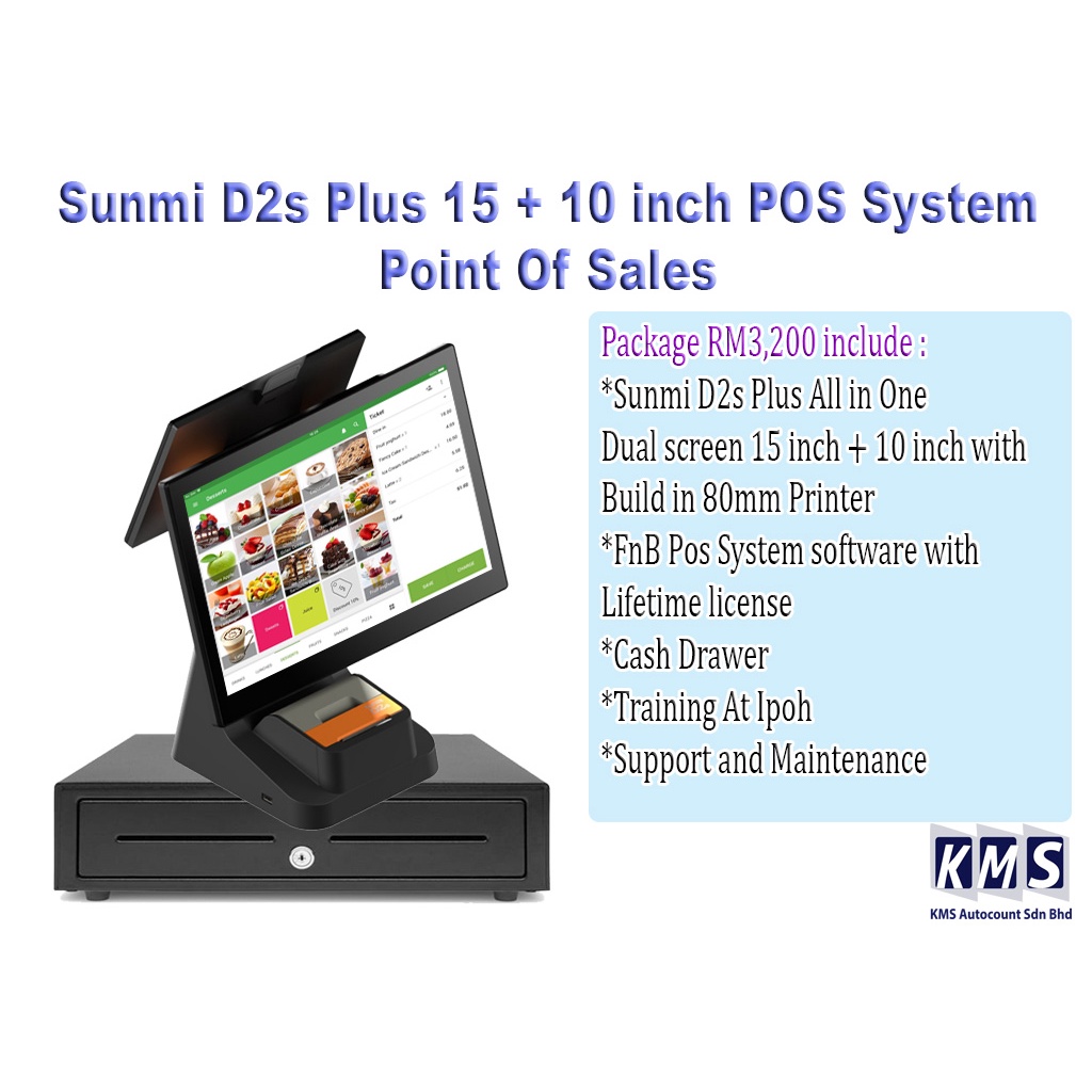 Sunmi D2s Plus Android All in One Package with FNB software | Shopee ...