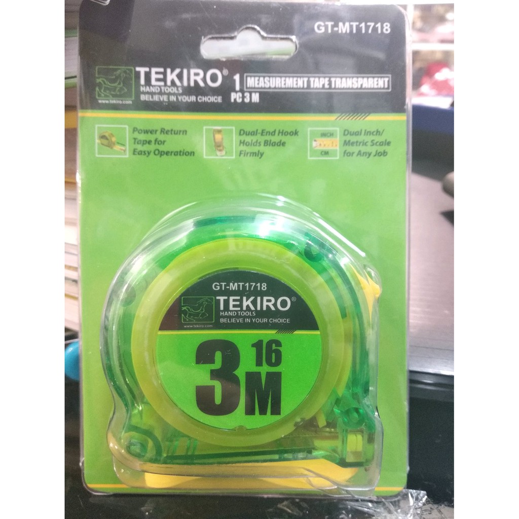 Tekiro Meter Roll 3M Transparent Tekiro Measuring Tool 3 m GT MT1718 ...