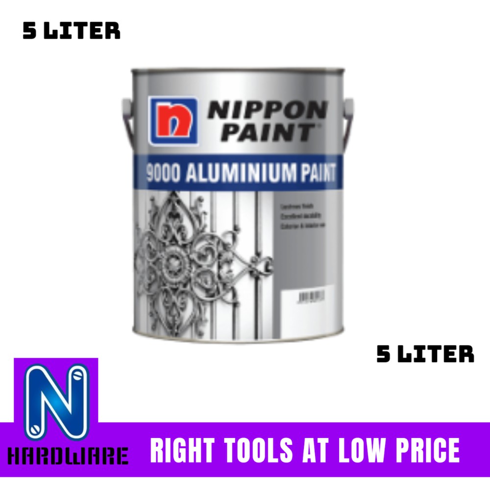 Nippon Paint 9000 Aluminium Paint - 5 Liter | Shopee Malaysia