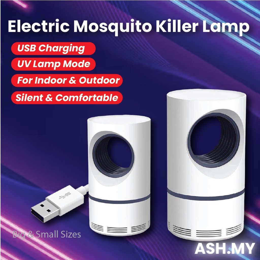 🇲🇾 USB Powered Electric Photocatalytic Anti Mosquito Killer Lamp UV ...