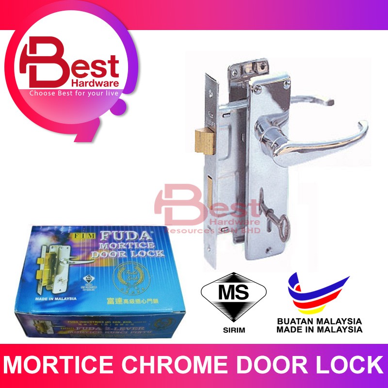 BEST HARDWARE - FUDA 2 LEVEL MORTICE LOCK MODEL (2825) | Shopee Malaysia