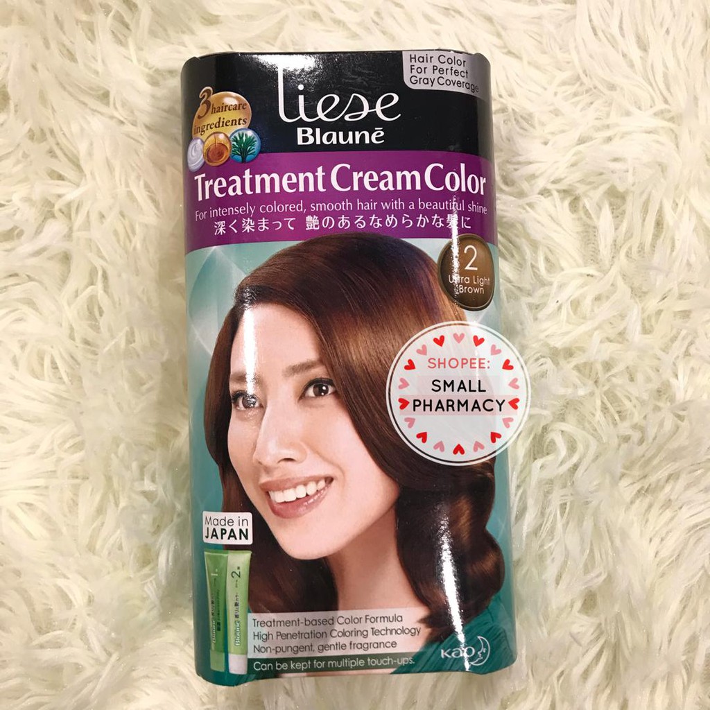 Liese Blaune Treatment Cream Color ( Dark Brown / Light Brown / Lighter ...