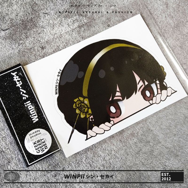 Peek Sticker/Peeking Sticker Yor Forger Anime Spy x Family | Shopee ...