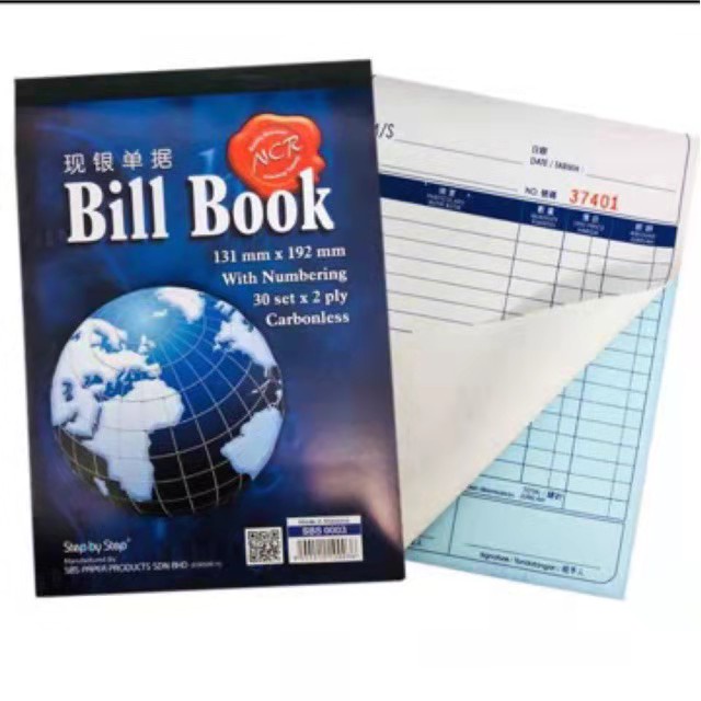 NCR BILL BOOK 131mm X 192mm 30SET x 2PLY (SBS0003) | Shopee Malaysia