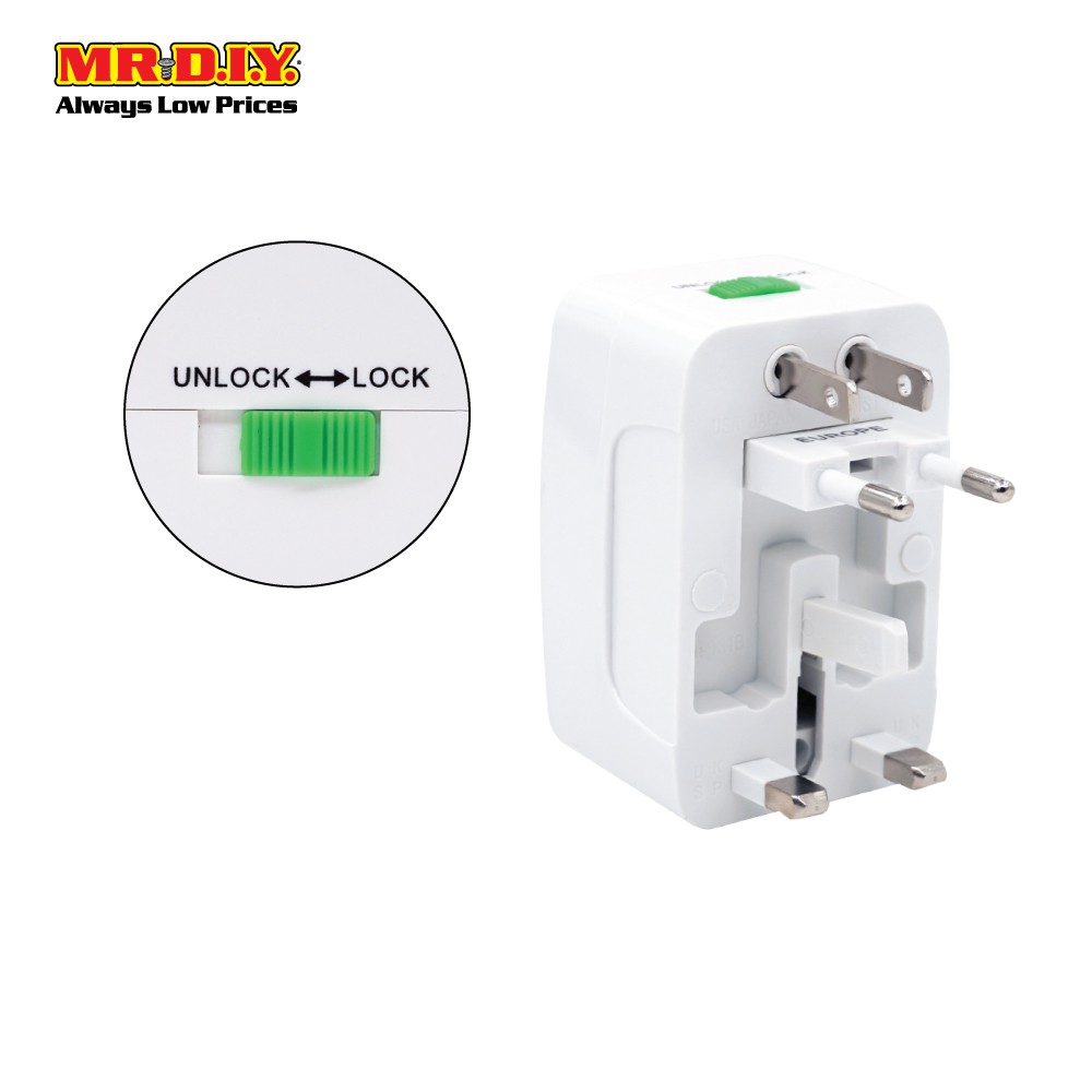 NARKEN Travel Universal Adaptor with USB | Shopee Malaysia