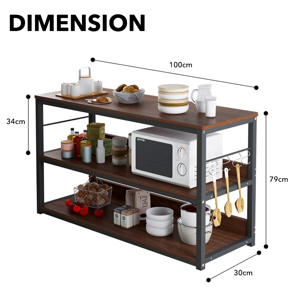 D4963B Oven Rack Kitchen Storage Rack Kitchen Shelves Kitchen Organizer ...