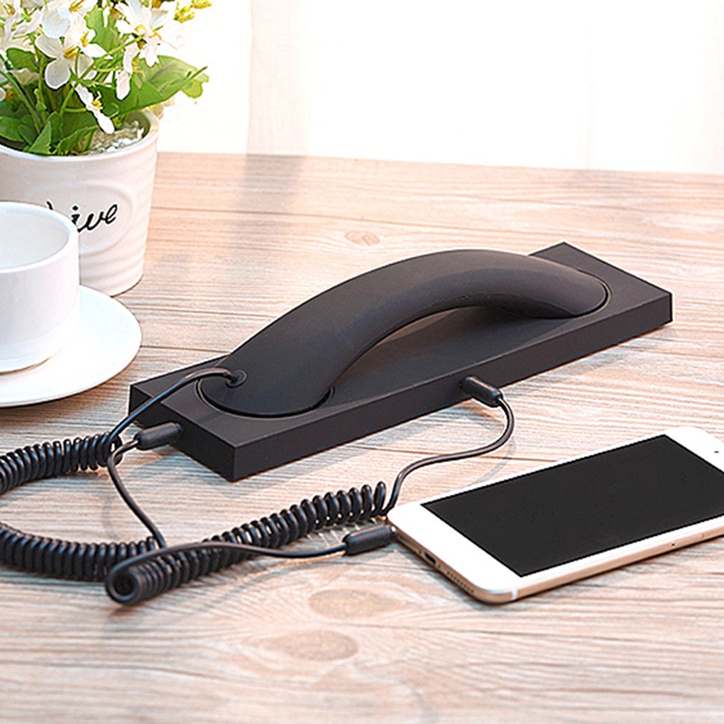 Universal Retro Phone Receiver Handset Smartphone Call Headset 3.5mm ...