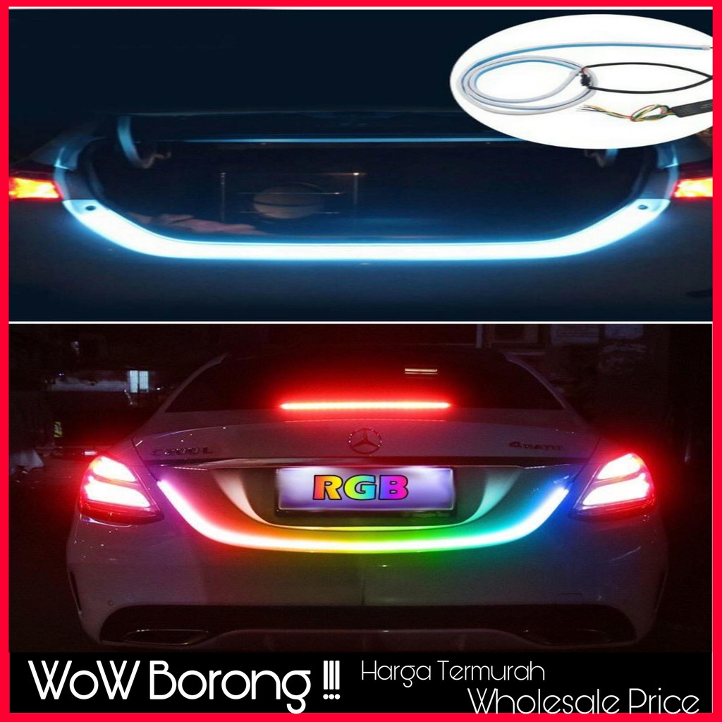 RGB Colorful LED Strip Car Trunk Tail Myvi, Axia, Alza, Viva, Aruz ...