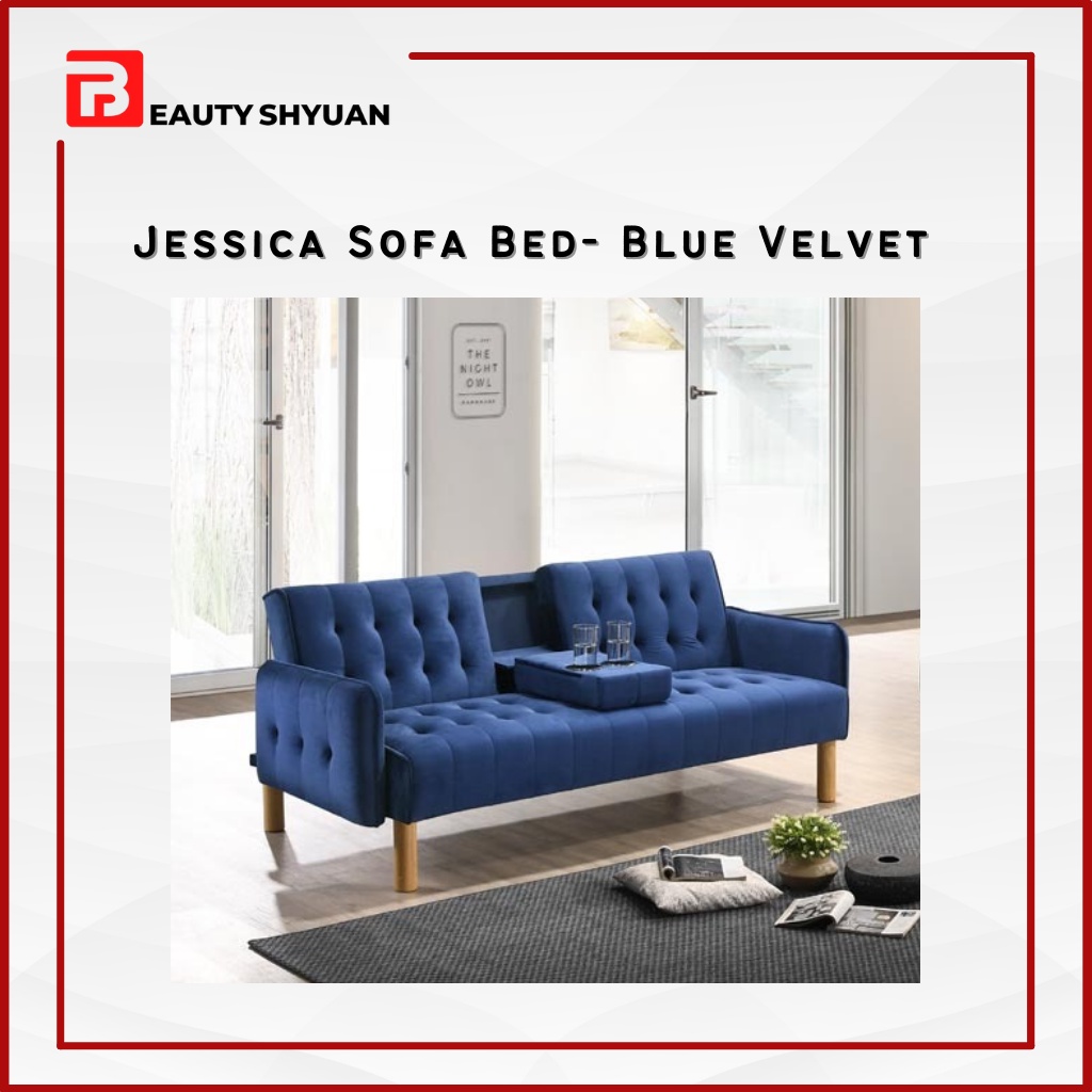 JESSICA Sofa 4 Seater Sofa Bed With Armrest Recliner Sofa Velvet Sofa ...