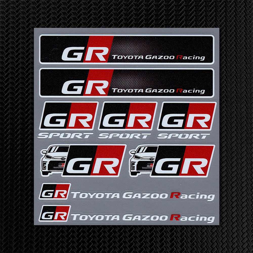 Car Sticker TOYOTA GAZOO RACING GR Logo Emblem Auto Decal Stickers ...