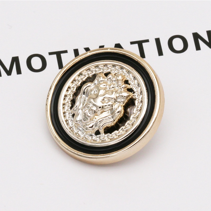 1pcs Butang plastik bulat tangan, butang penyaduran butang mantel kot ...