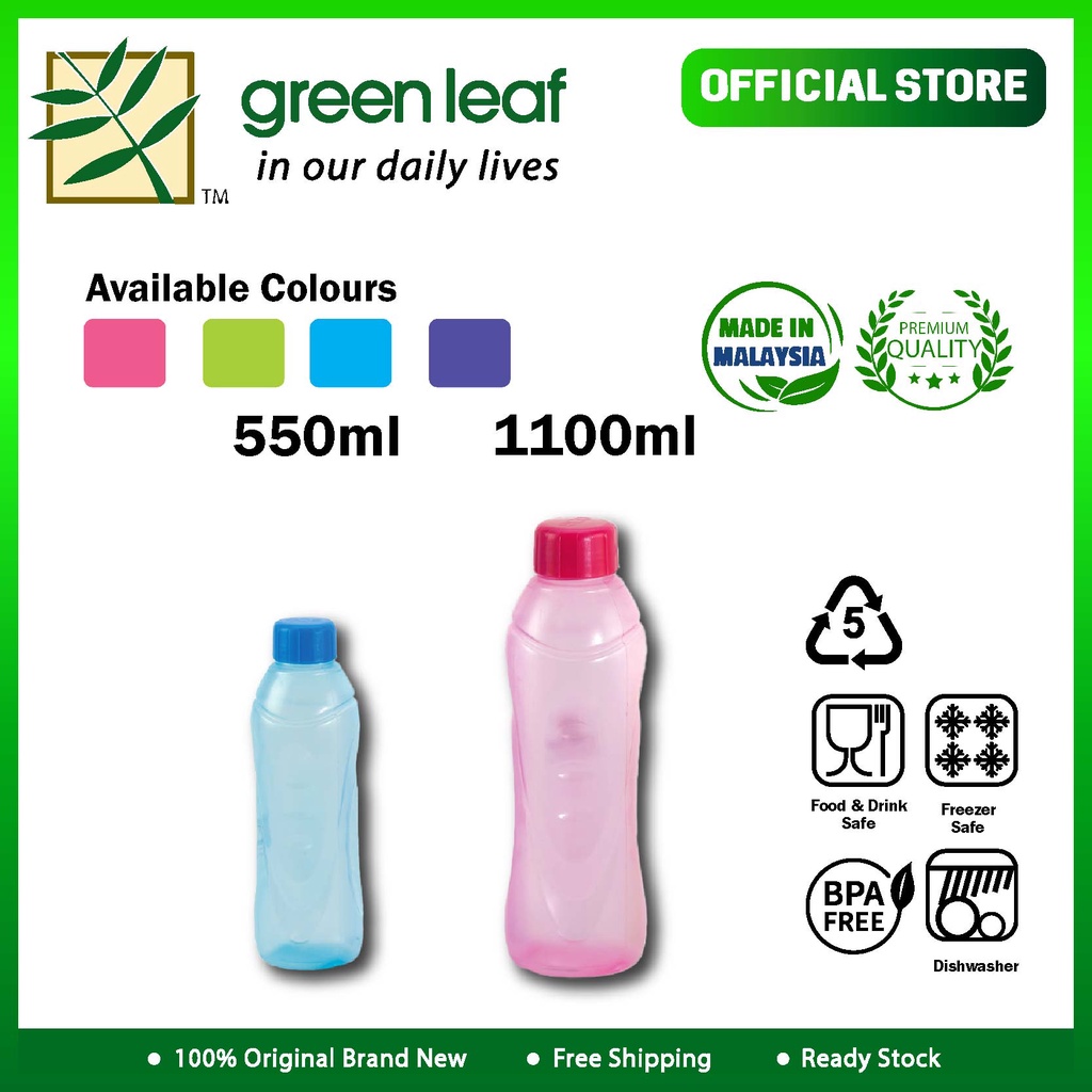 Greenleaf Drinking Water Bottle 550ml / 1100ml | Shopee Malaysia
