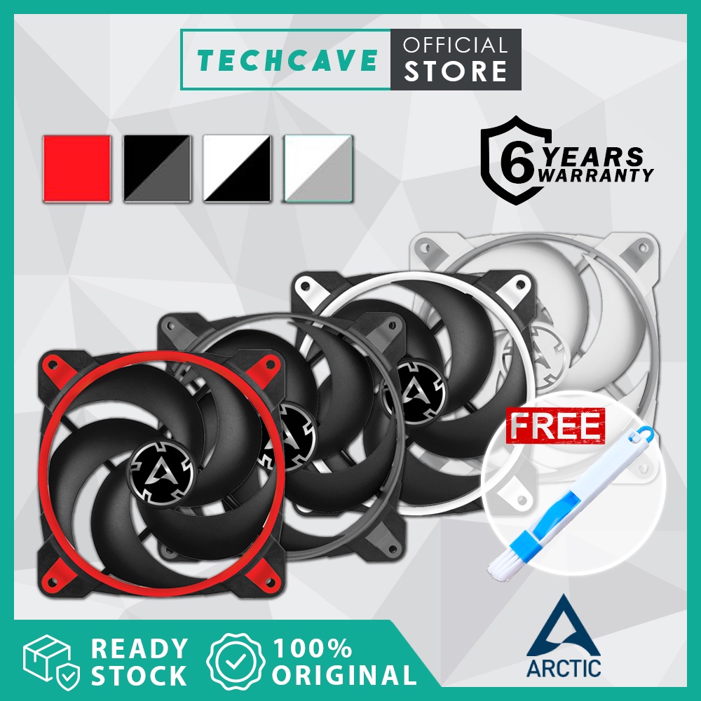 (Ready stock) Arctic BioniX P120 PWM PST Gaming Case Cooling Fan - Grey / White / Red / Grey ...