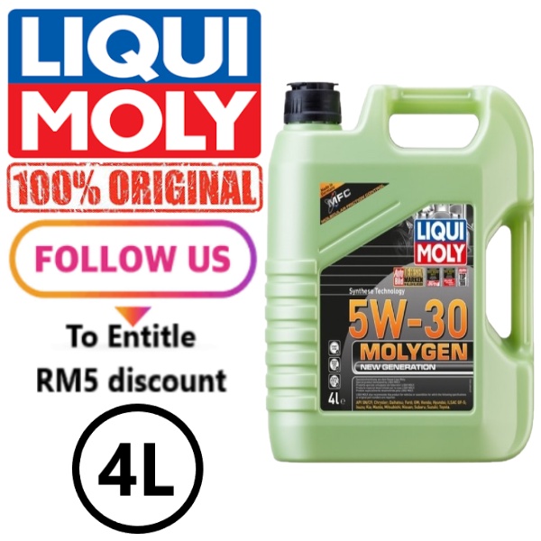 Liqui Moly MOLYGEN New Generation (4L) 5W30 Fully Synthetic Engine Oil ...