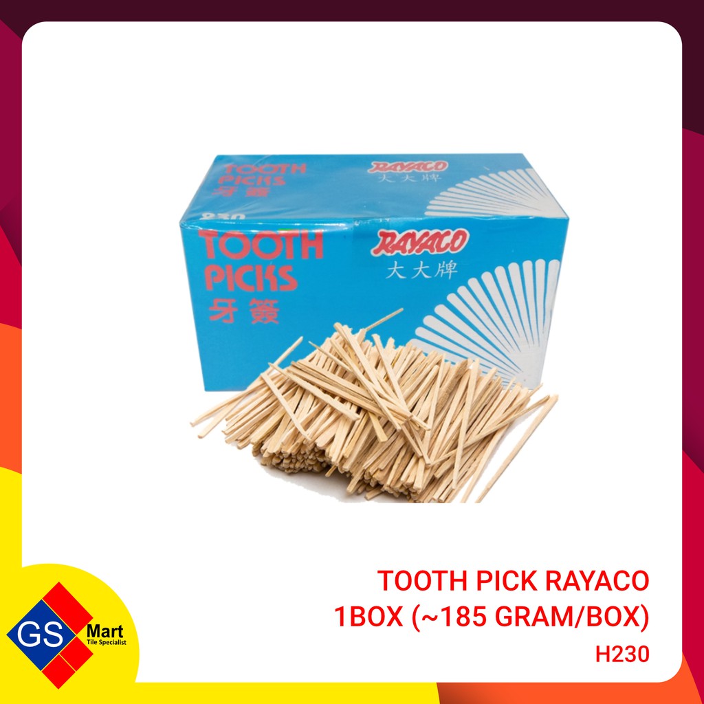[READY STOCK] RAYACO 230 BAMBOO TOOTHPICK (Economy PacK) | Shopee Malaysia