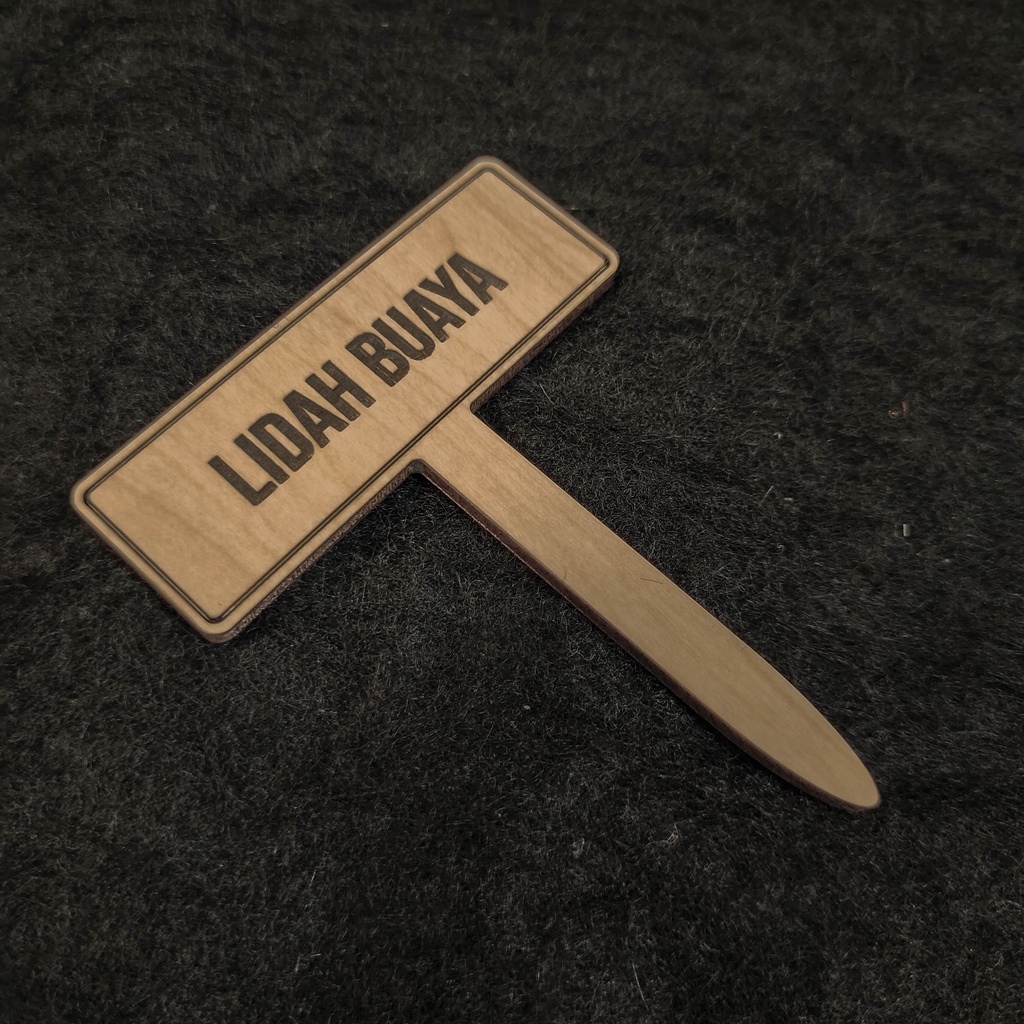 Label Pokok Kayu /Plant Tag/Plant Label/Penanda Pokok/Plant Tag / Plant ...