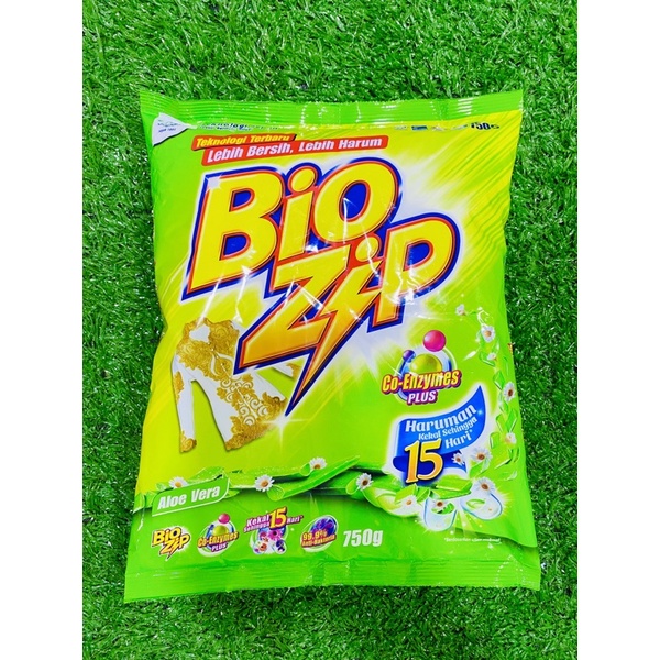BIO ZIP DETERGENT POWDER 750g [Laundry Powder Detergent] [Serbuk ...