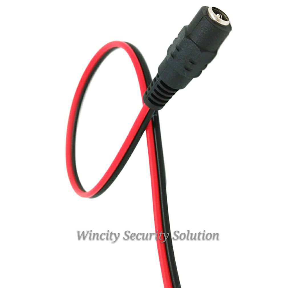 WSS (1pcs) 2.1mm female socket connector with red/black cable | Shopee ...