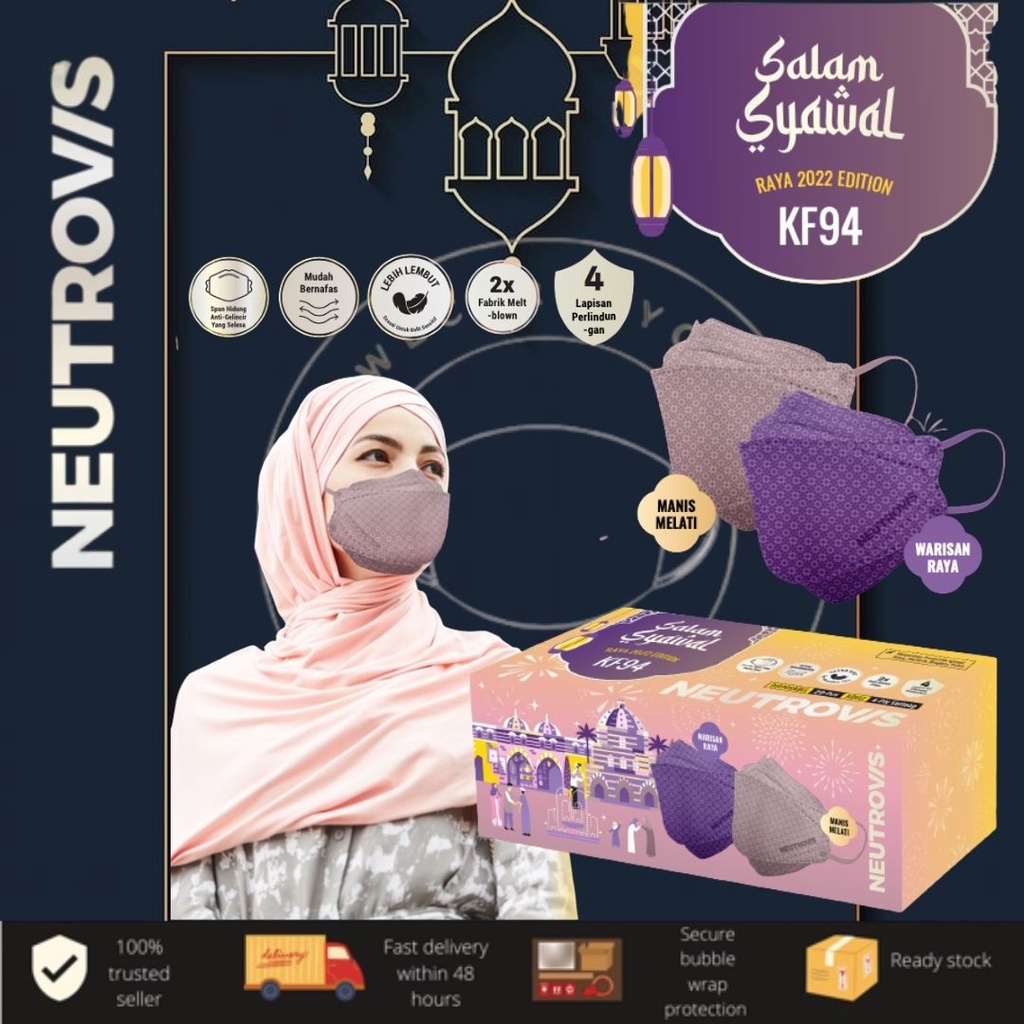NEUTROVIS Hari Raya Limited Edition 2022 Adult 4PLY KF94 Premium ...