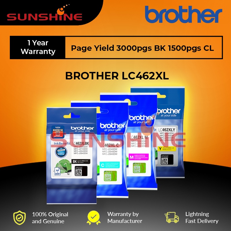 BROTHER LC462XL INK CARTRIDGE | Shopee Malaysia