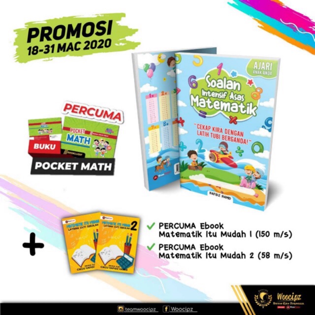 Buku Soalan Intensif Asas Matematik Tahun 1-6 + FREE Nota Poket ...