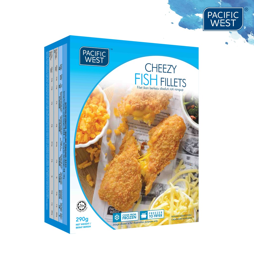 PACIFIC WEST Cheezy Fish Fillets (290g) | Shopee Malaysia