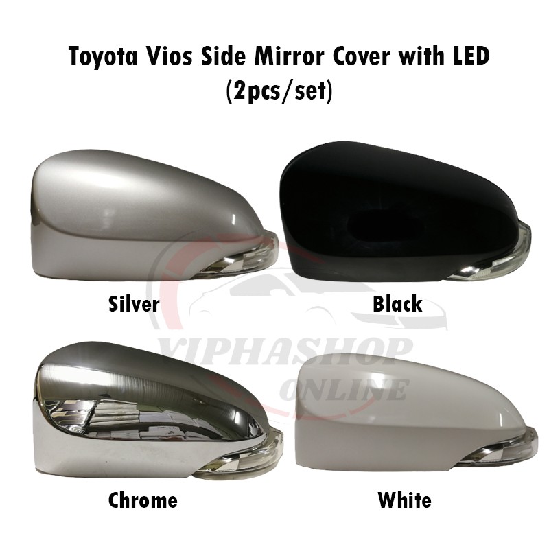 Toyota Vios 2014 - 2022 Side Mirror Cover with LED (2pcs/set) | Shopee ...