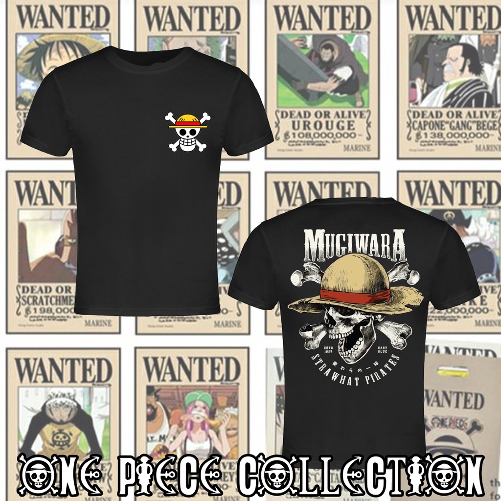 🔥promosi Hebat🔥luffy Mugiwara Men T Shirt Baju Lelaki Perempuan T Shirt