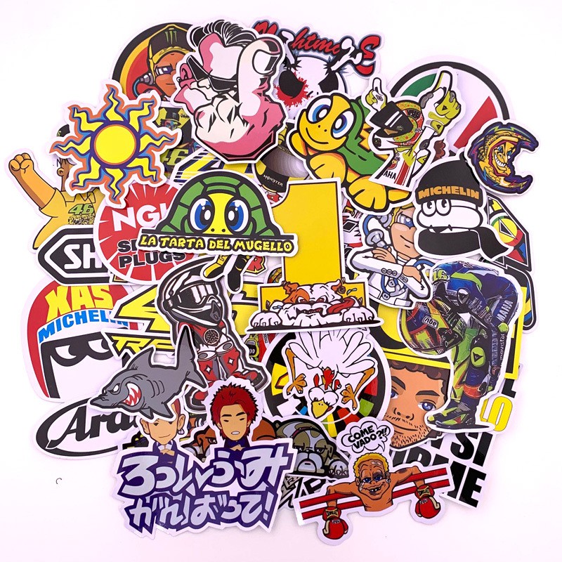 38pcs stickers Emblem sticker motor lc135 sticker sticker rossi sticker ...