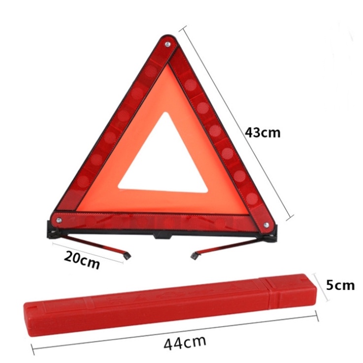 Traffic Safety Triangle Foldable Emergency Warning Sign Reflective ...