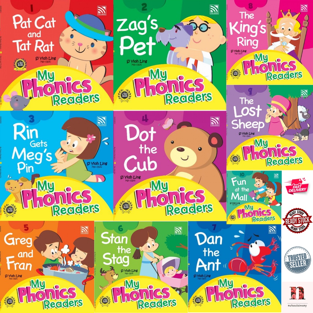 My Phonics Readers Children Age 4 to 6 English Book by Si Yiah Ling ...