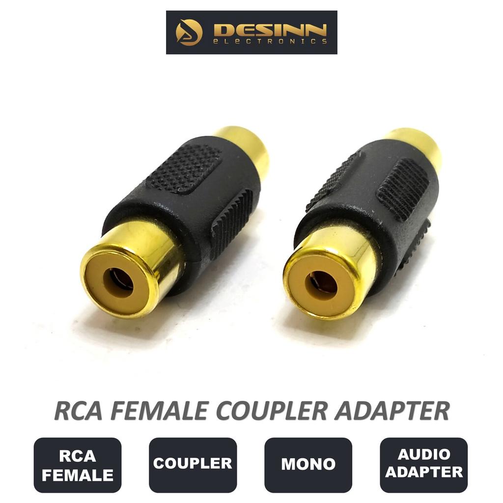 RCA Female Coupler Audio Video Adapter Gold Plated for Phono, Speaker ...