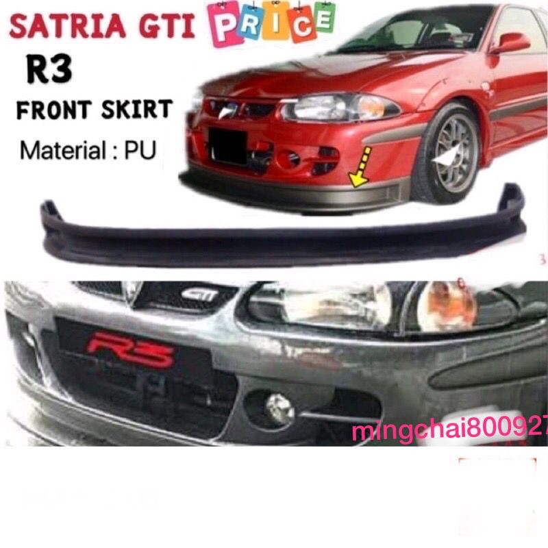 🔥READY STOCK 🔥SATRIA GTI R3 LIP BUMPER SKIRT WIRA R3 / PU / SE ...