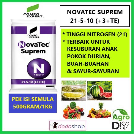 BAJA NPK NOVATEC SUPREM / PREMIUM - BAJA ANAK POKOK SUBUR / BAJA ISI ...