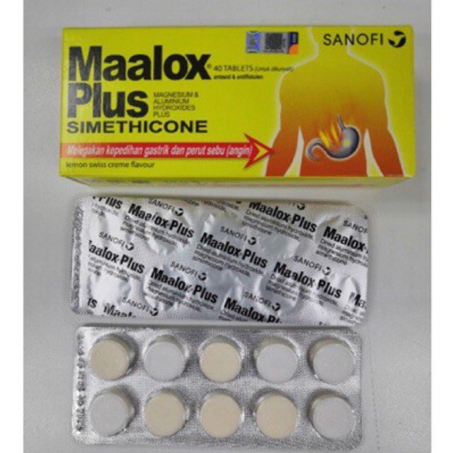 Maalox Plus Tabs 4x10s (1 box) | Shopee Malaysia