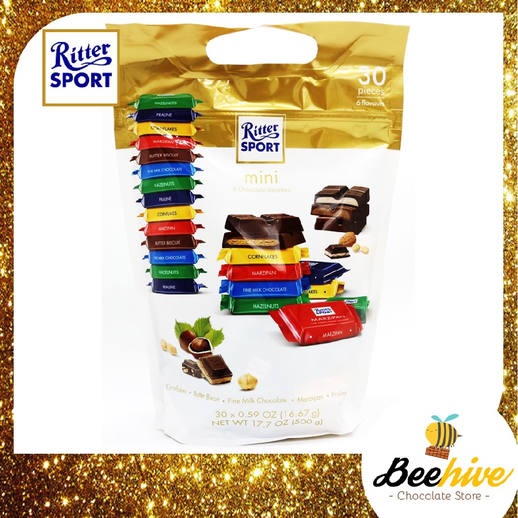 RITTER SPORT Minis Assorted Pouch 500g [Ice Cold Packs Included ...