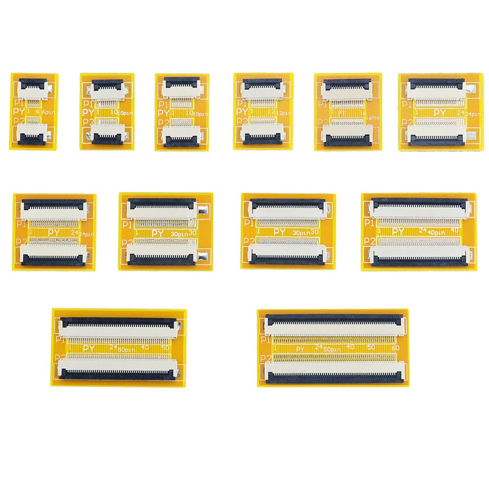 1PCS 0.5mm Pitch FPC FFC Flexible Flat Cable Extension Board 6P 8P 10P 12P 16P 20P 24P 26P 30P ...