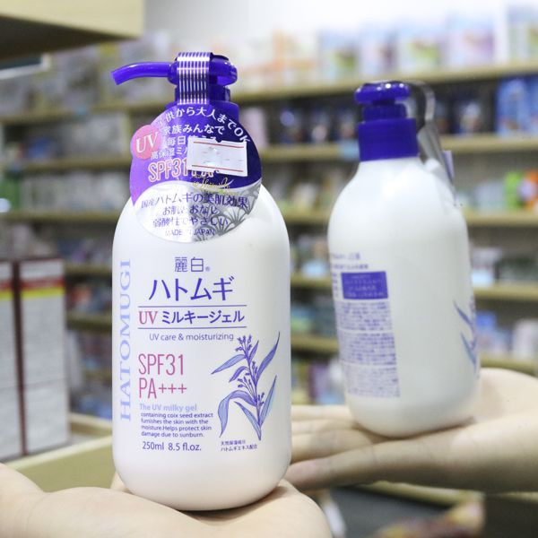 Hatomugi Sunscreen and Skin Whitening Body Lotion Naturie Japan ...