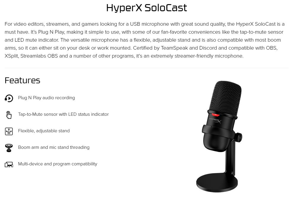 HYPERX STREAMER STARTER PACK - HYPERX CLOUD CORE GAMING HEADSET ...