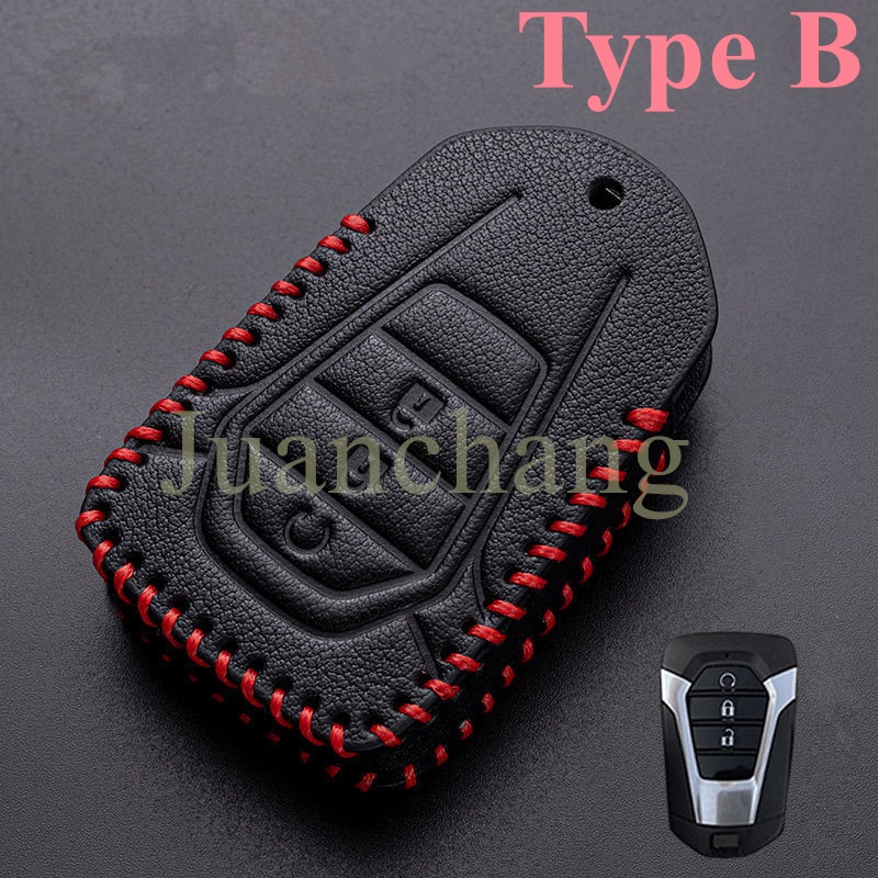 Leather Car Key Case Remote Control Fobs Protector Cover For Isuzu New ...
