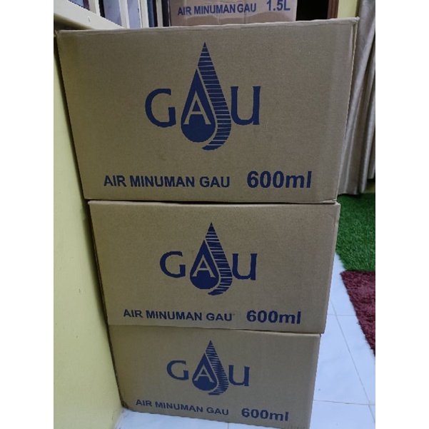 Air Mineral Gau (SATU ORDER SATU KOTAK) (24 x 600ml) (12 x 1.5L ...