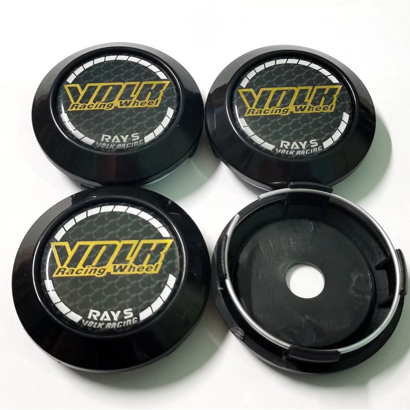 4pcs 60MM/64MM/65MM/68MM/69MMRAYS VOLK RACING rim caps Car Wheel Center ...
