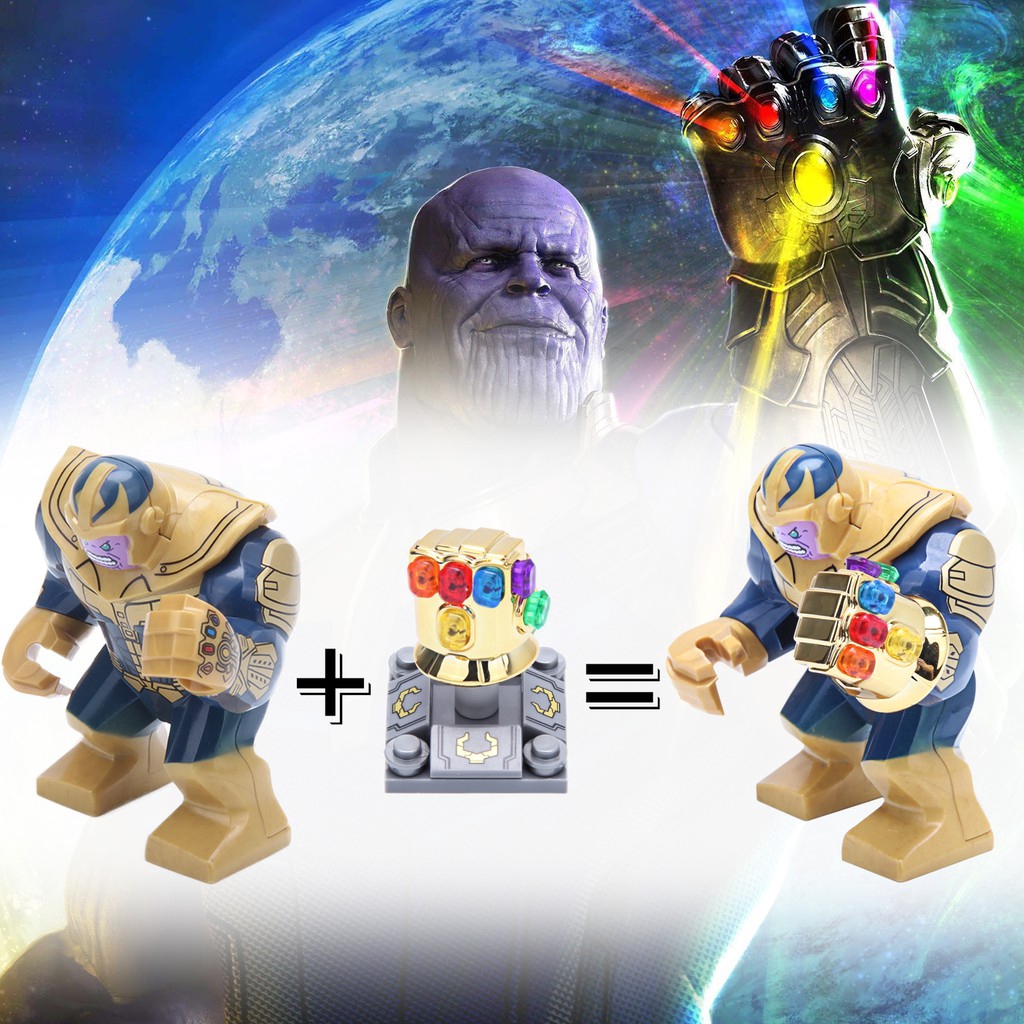 Marvel The Avengers Thanos Minifigures Lego Compatible Building Blocks | Shopee Malaysia