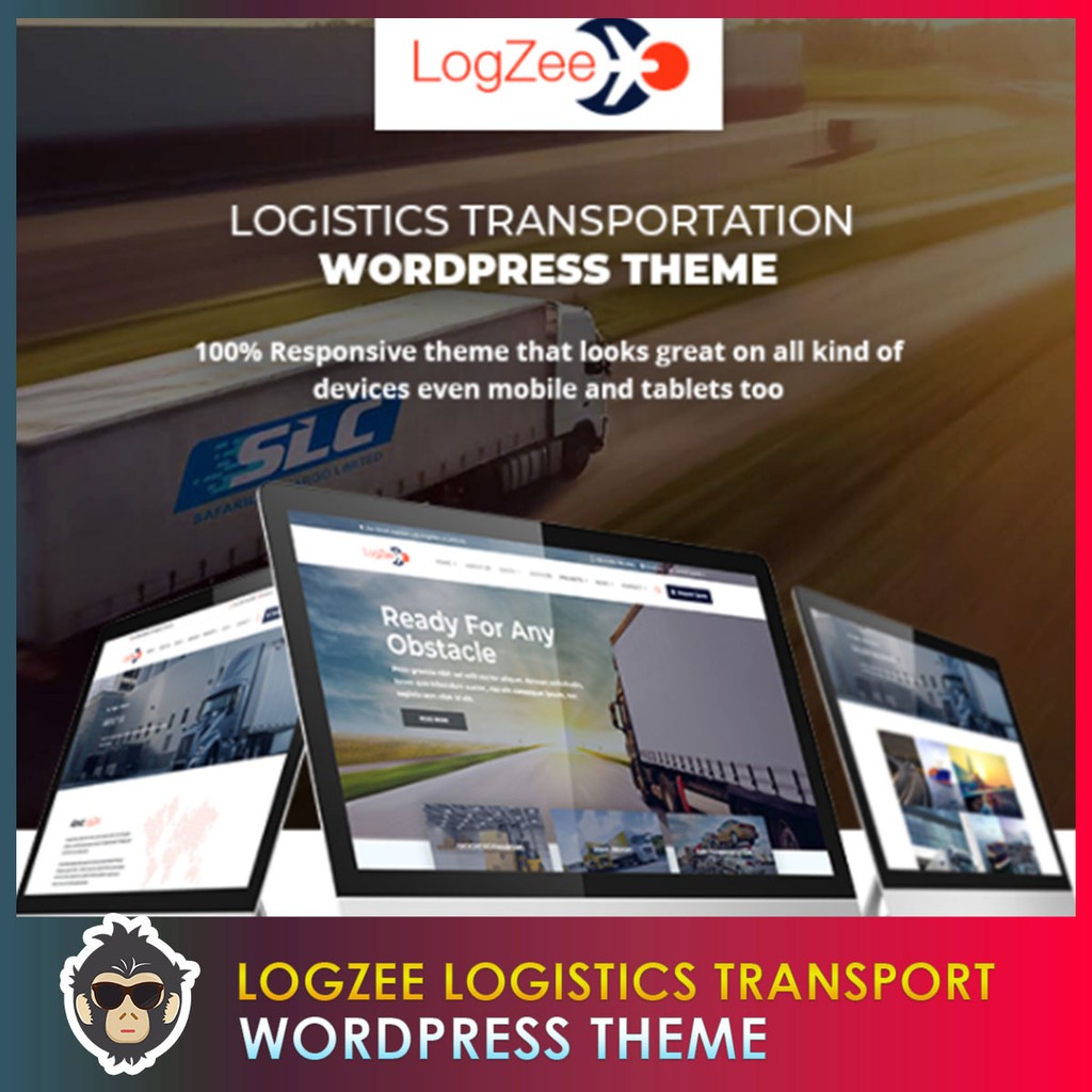 Logzee Logistics, Transportation, Cargo WordPress Theme | Shopee Malaysia
