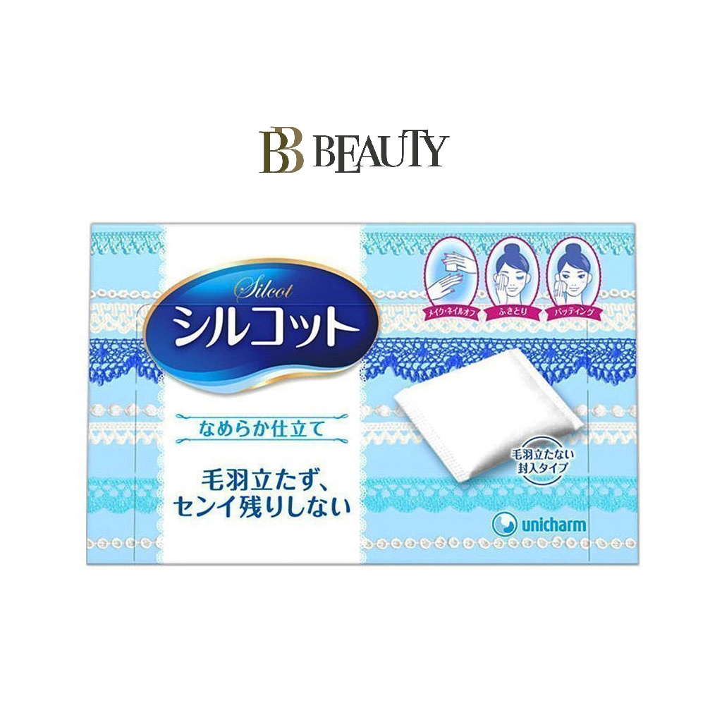 Unicharm Silcot Velvety Touch Cotton Regular Puffs (82 Pads) | Shopee ...