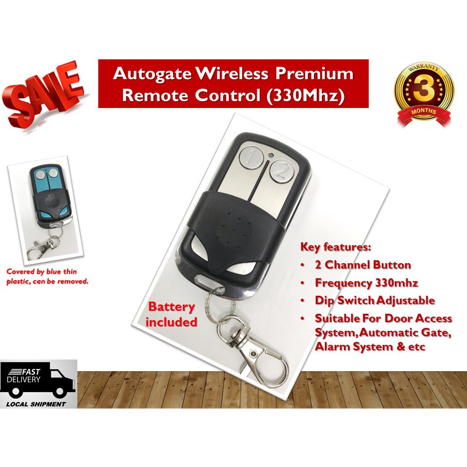 Autogate Door Wireless Premium Remote Control 330Mhz / 433Mhz DIP ...